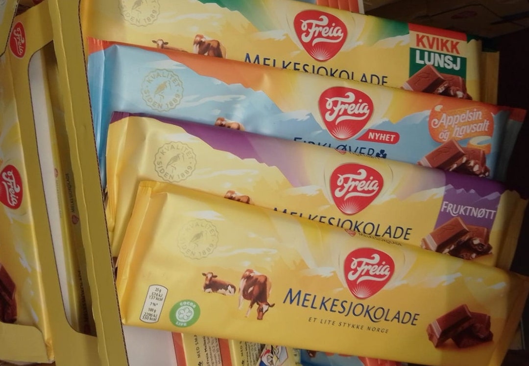 Norwegian Chocolate Freia Melkesjokolade 4 Different - Etsy