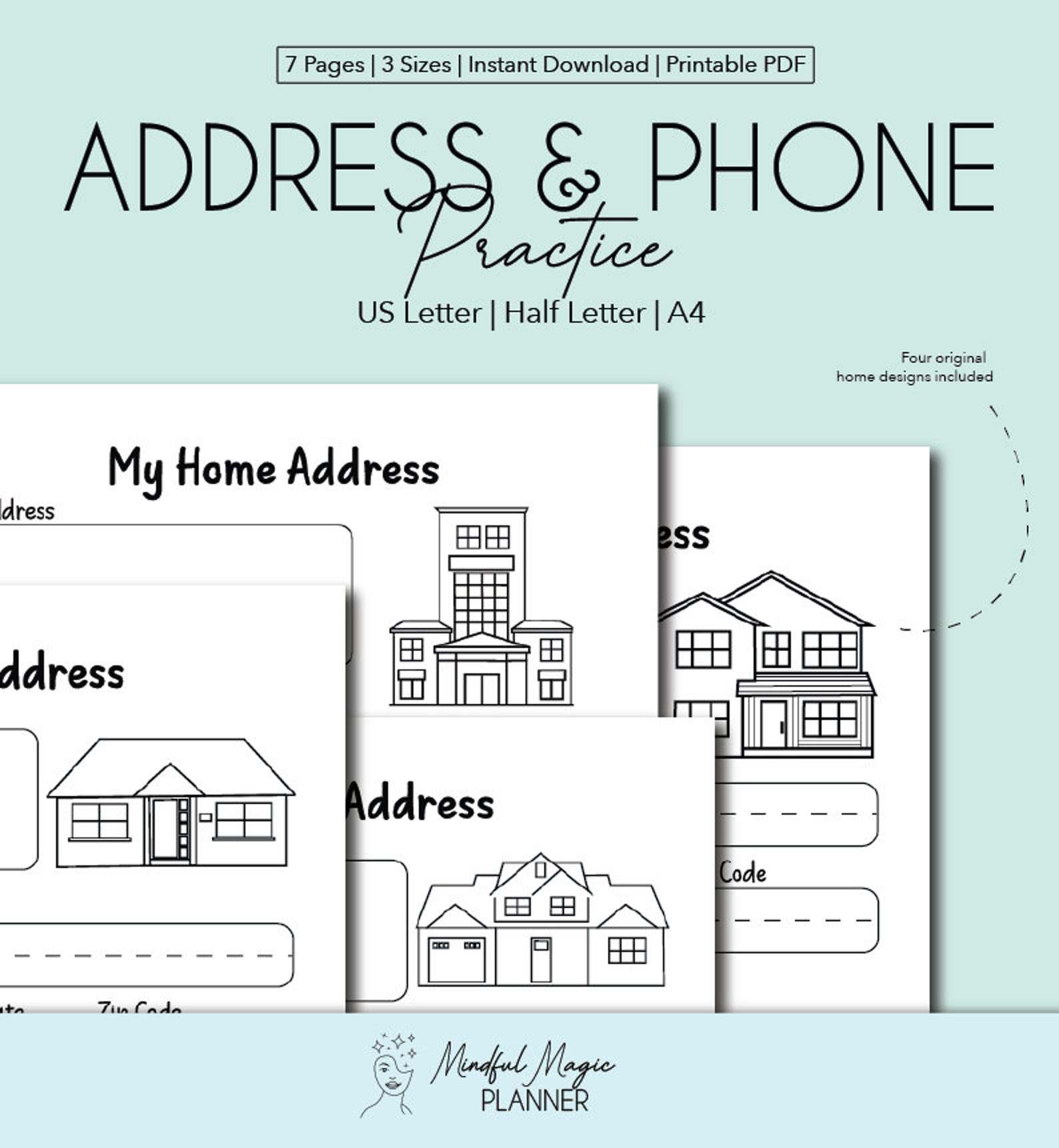 Address & Phone Number Practice - Etsy