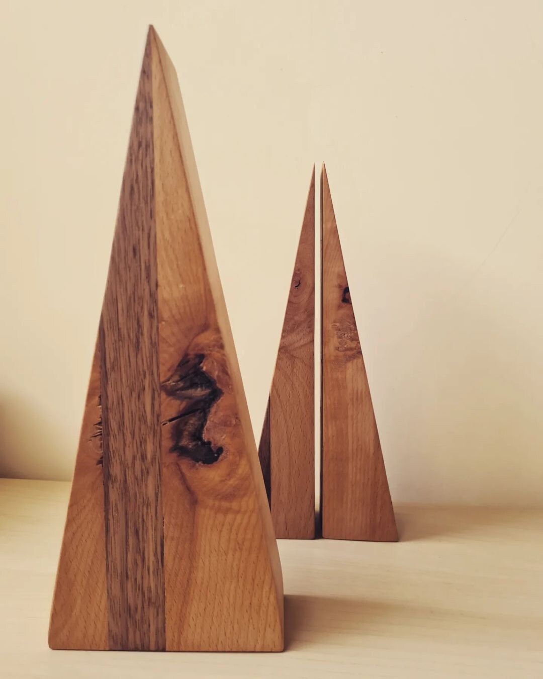 Decorative Little Trees in Solid Wood - Etsy