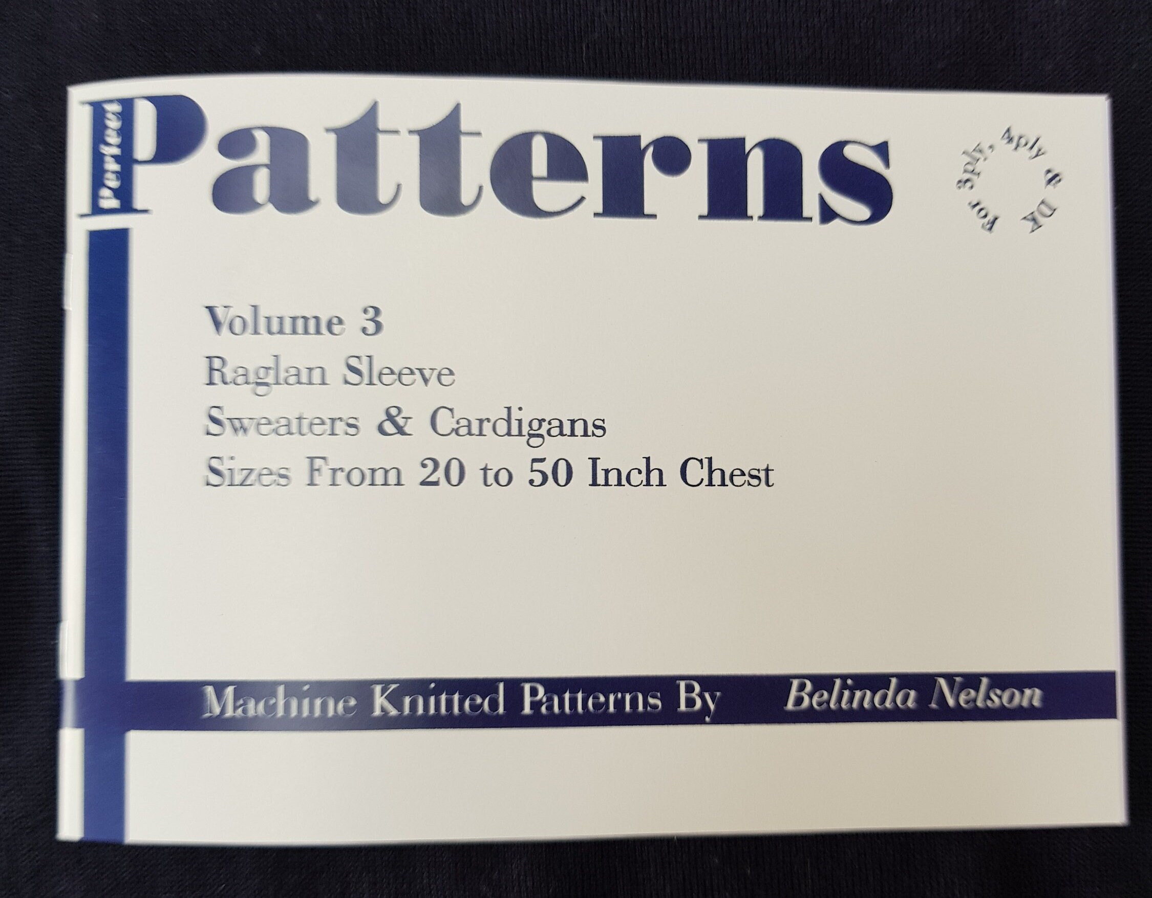 3 Machine Knitting Books 3,4ply and DK. Drop Shoulder, Set in Sleeve ...