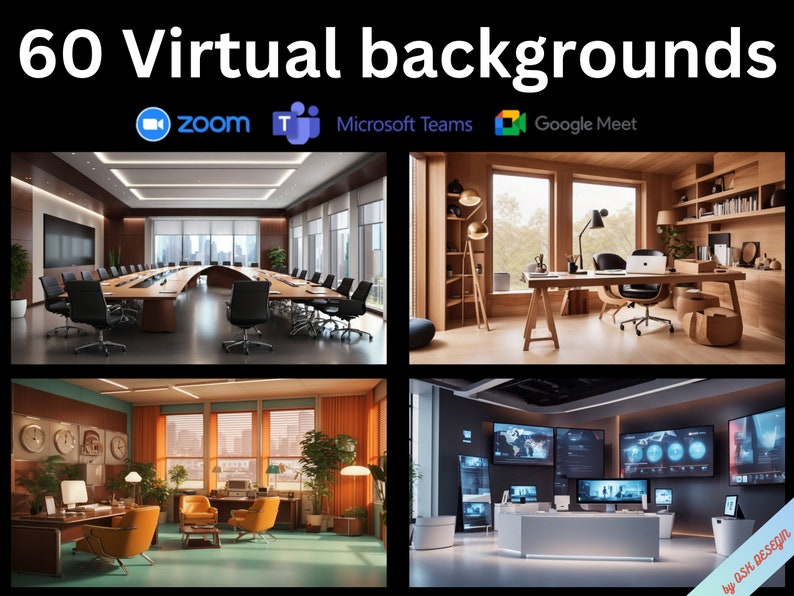 60 Virtual Background Zoom Background Digital Backgrounds - Etsy Hong Kong