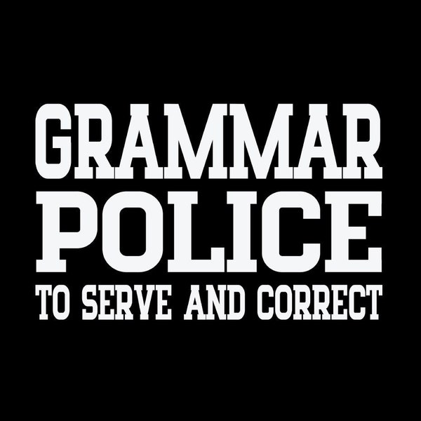 Grammar Police - Etsy