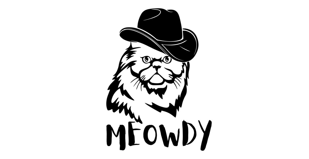 Cowboy Cat Svg, Meowdy Svg, Western Cowboy Cat Svg, Texas Cowboy Cat ...