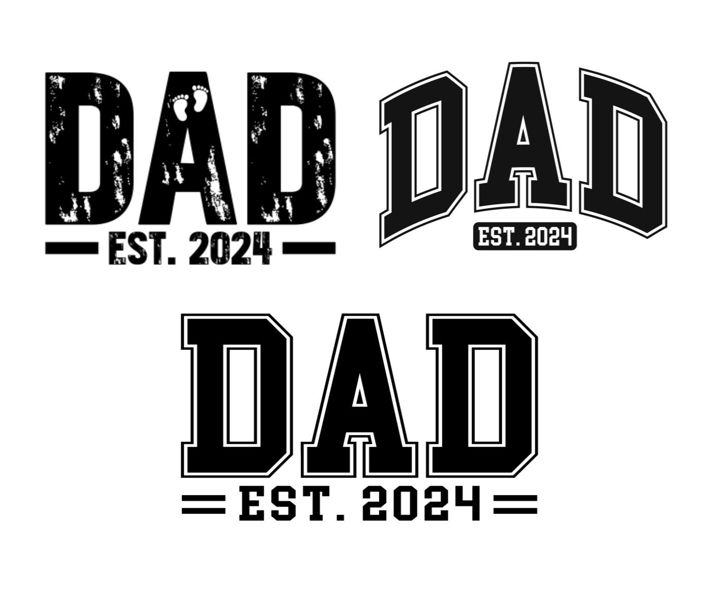 Varsity Dad Font Bundle, Dad Est 2024 SVG Bundle, Father 2024 Svg, Dad ...