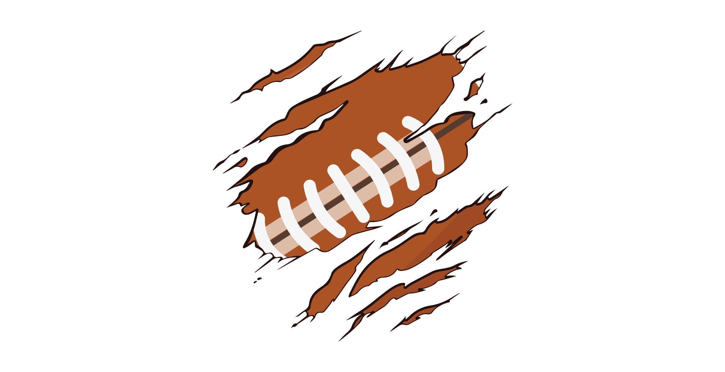 American Football Svg Football Torn Grunge Svg Football SVG - Etsy