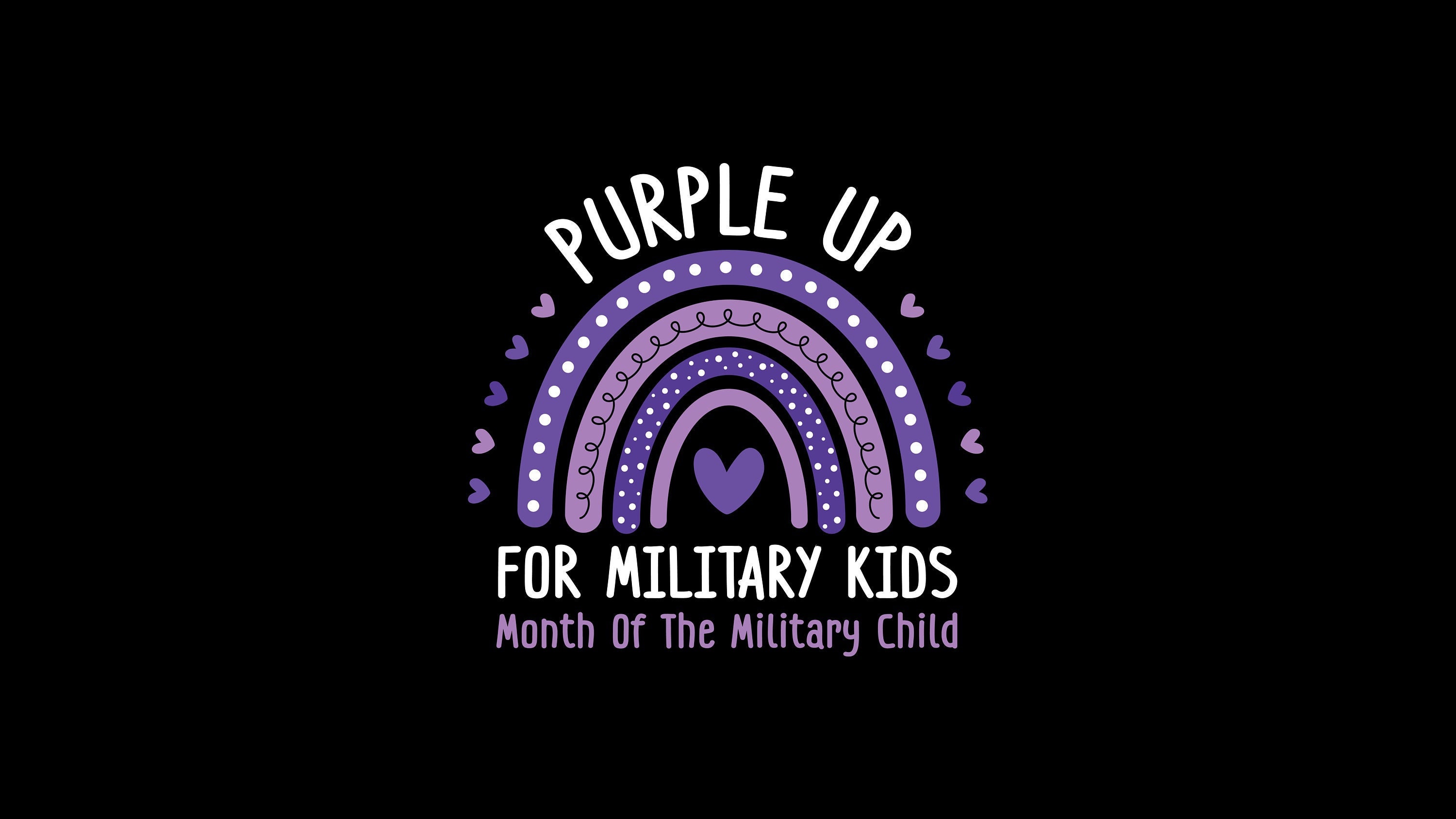 Purple up Military Child Svg Png Month of the Military Child - Etsy