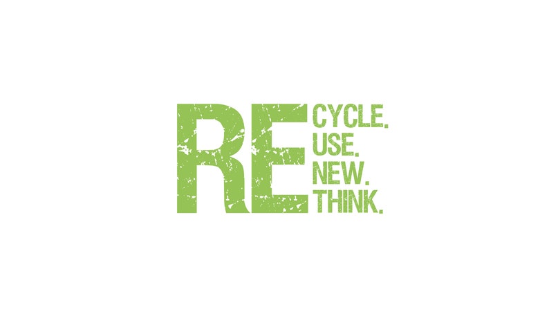Recycle Reuse Renew Rethink Svg Re Cycle Re Use Re New Re - Etsy