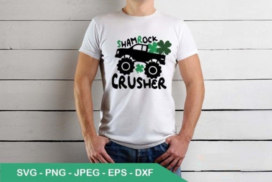 Shamrock Monster Truck SVG , Boys St Patrick Day SVG Jpg, Shamrock ...