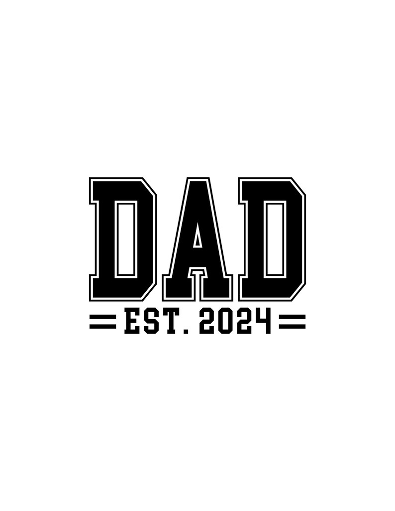 Varsity Dad Font Bundle, Dad Est 2024 SVG Bundle, Father 2024 Svg, Dad ...