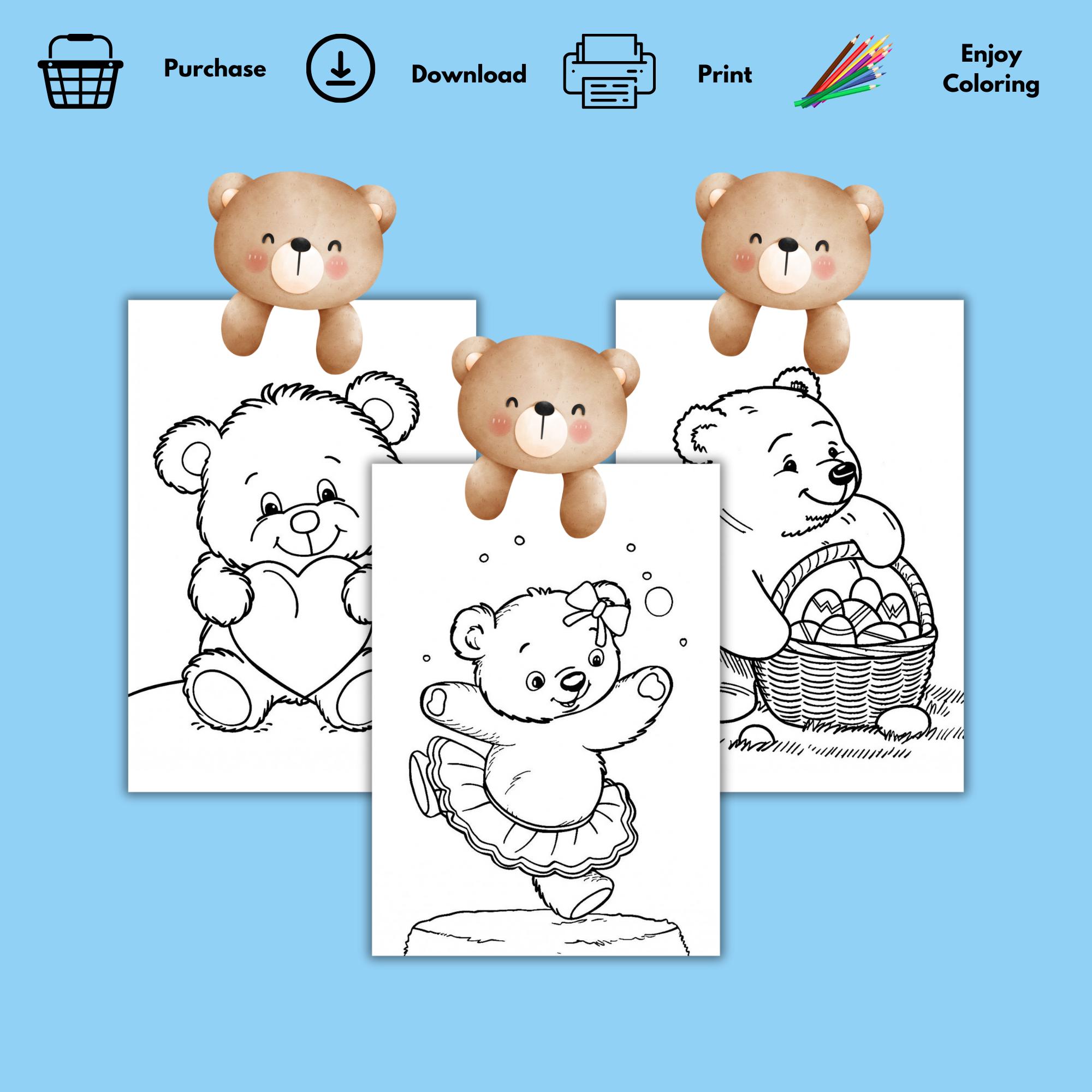 35 Teddy Bear Coloring Pages Printable Coloring Pages Teddy Bear ...