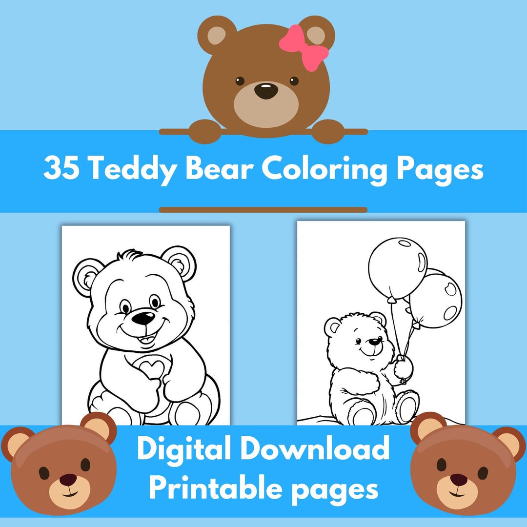 35 Teddy Bear Coloring Pages | Printable Coloring Pages | Teddy Bear ...