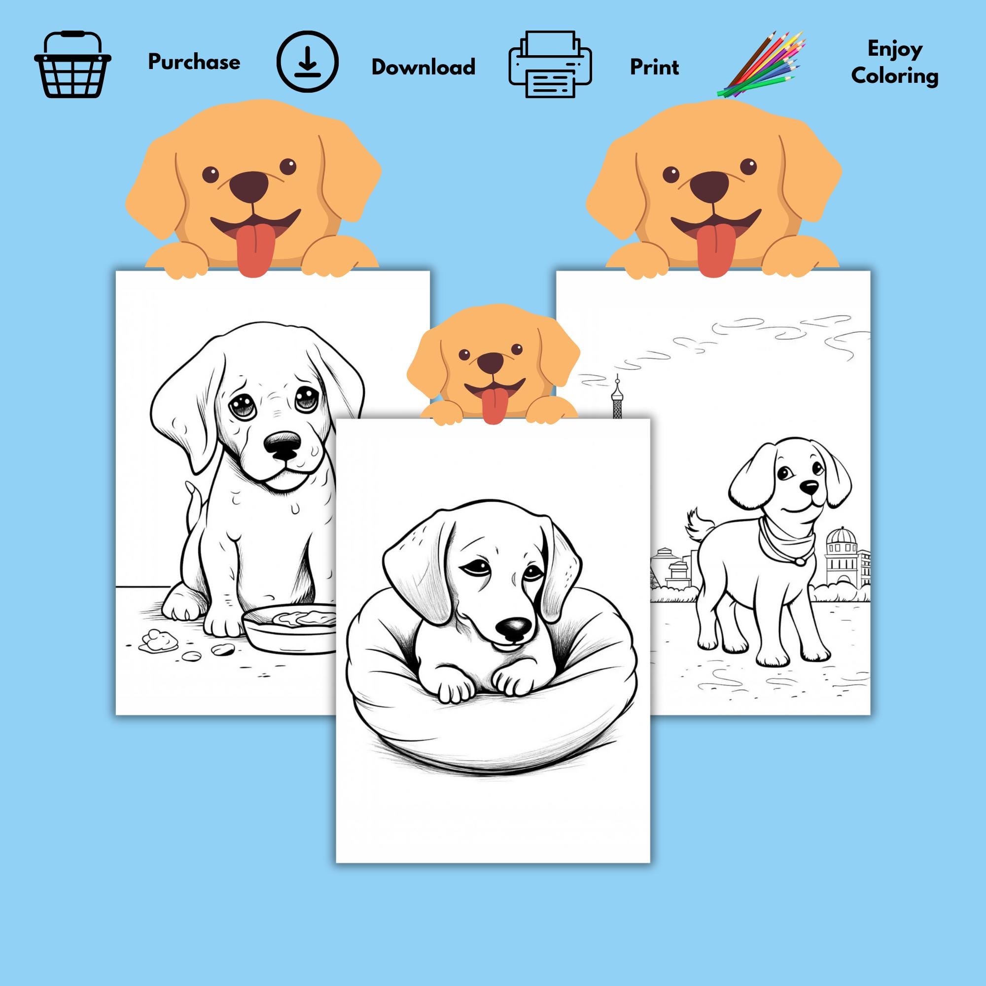 75 Dog Coloring Pages | Printable Coloring Pages | Dog Coloring Pages ...