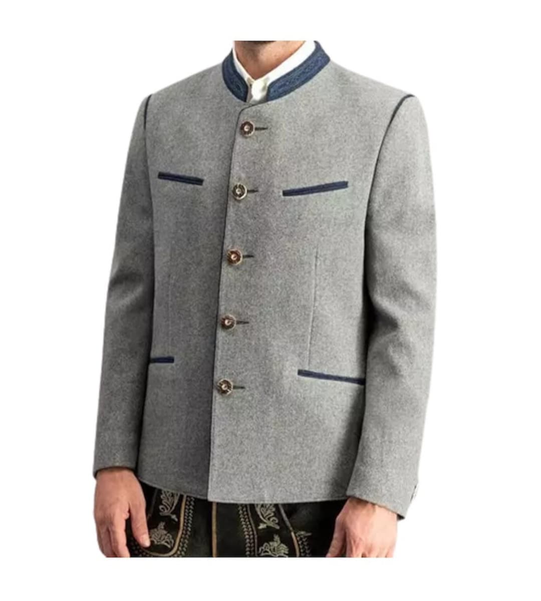Custom Made Men's Trachten Jacket Bavarian German Jacket Traditional ...