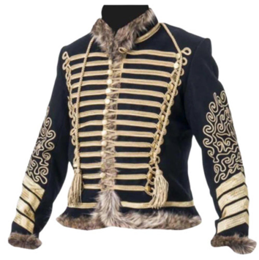 Hussar Pelisse Jacket Military British War Uniform Steampunk - Etsy