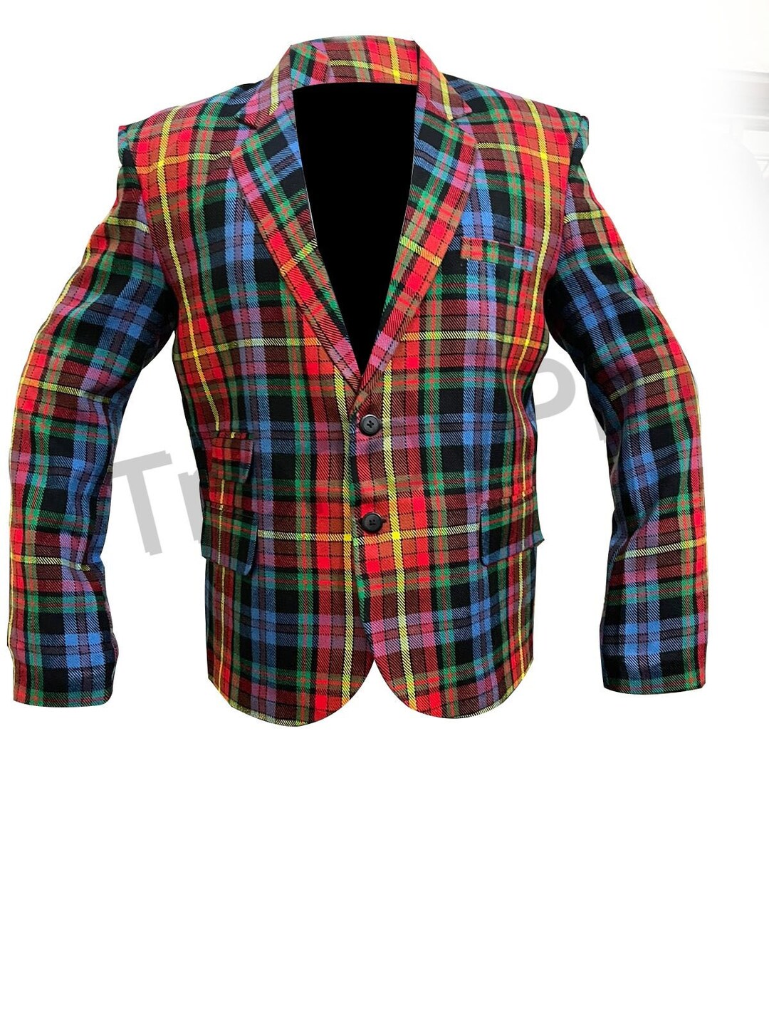 Scottish Highland Traditional Tartan Kilt Jacket for Men Argyle Tartan ...