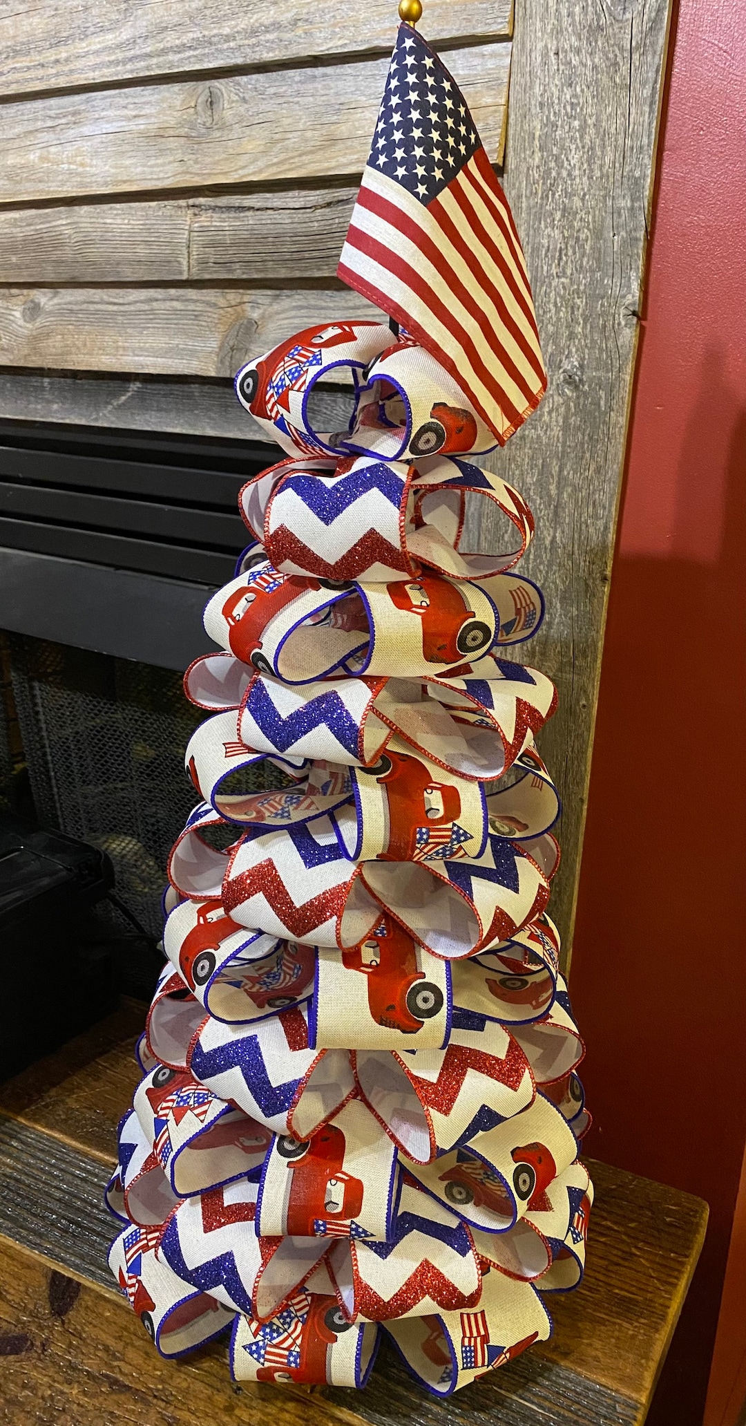Patriotic Ribbon Tree - Etsy