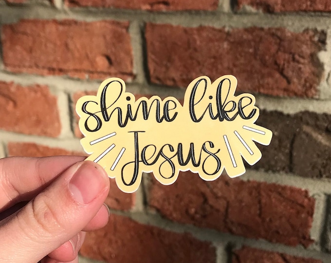 Start Today With Jesus Sticker, Christian Sticker, Religious Sticker ...