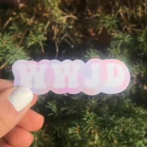 WWJD Sticker, What Would Jesus Do Sticker, Christian Sticker, Faith ...