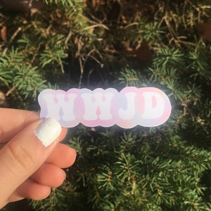WWJD Sticker, What Would Jesus Do Sticker, Christian Sticker, Faith ...