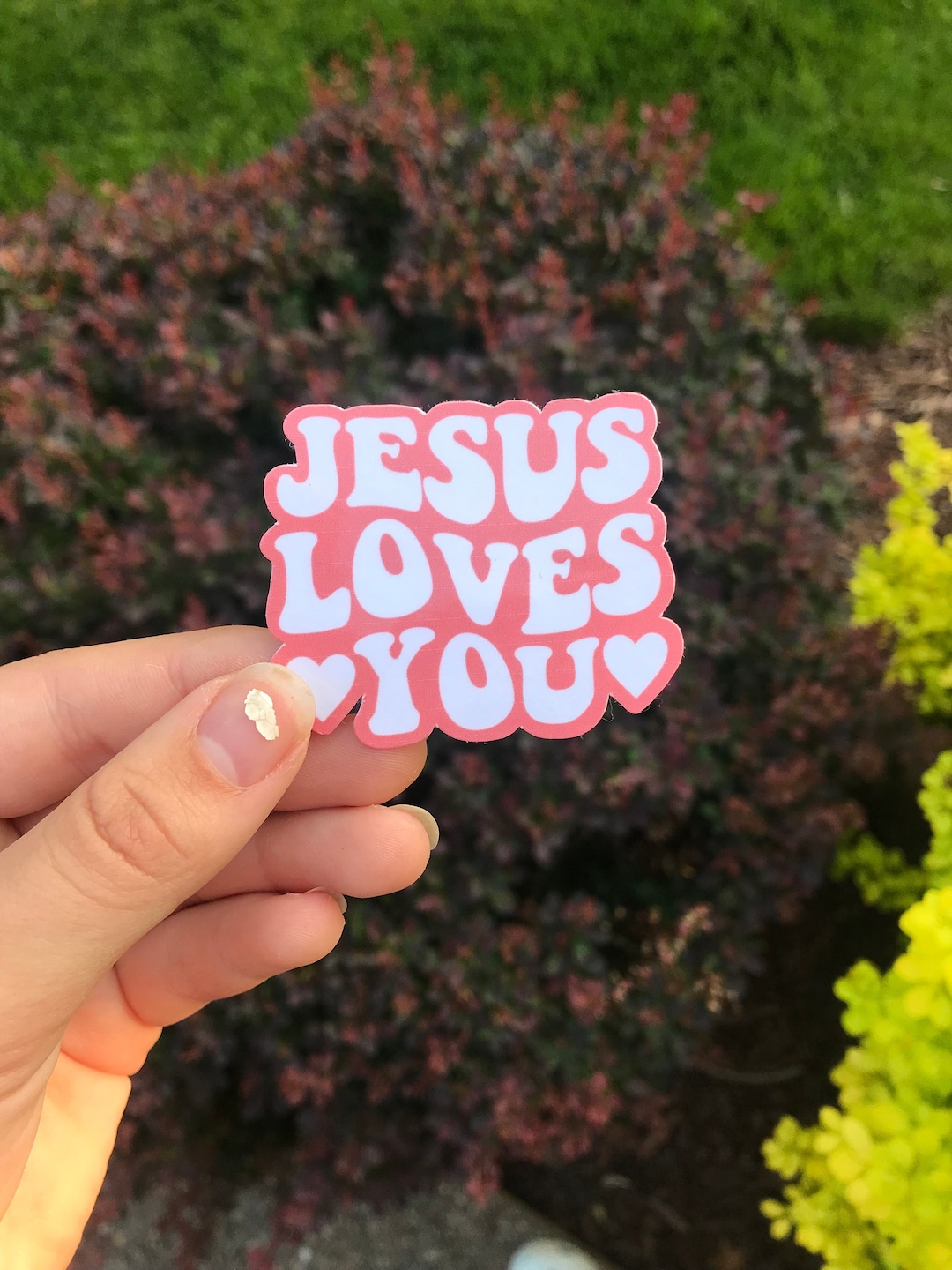Jesus Loves You Sticker, Christian Sticker, Faith Sticker, Bible ...