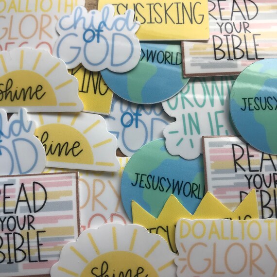 Mystery Mini Christian Sticker Pack Mystery Mini Faith - Etsy