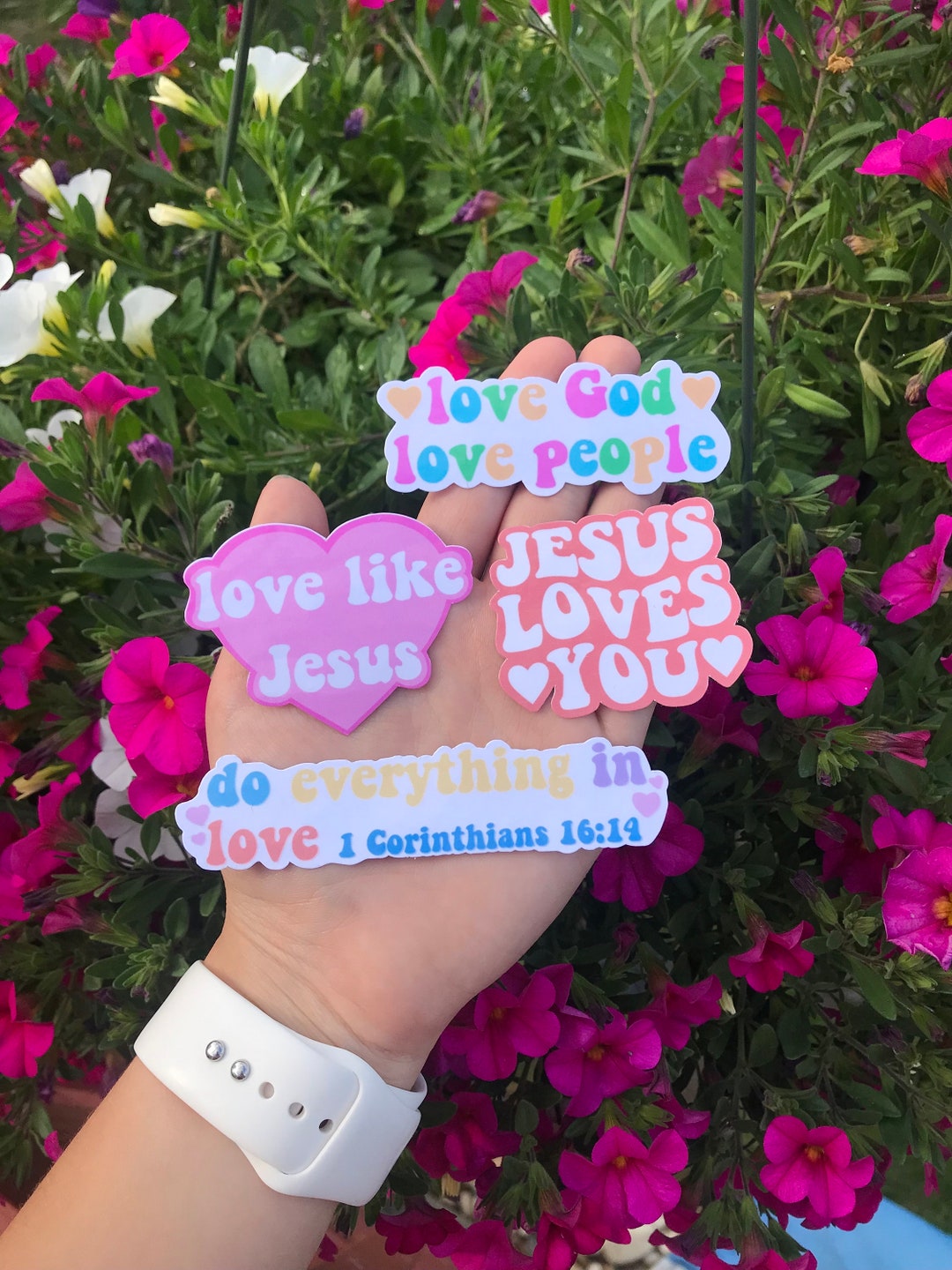 The Love Sticker Pack, 4 Pack of Stickers, Christian Sticker Pack ...