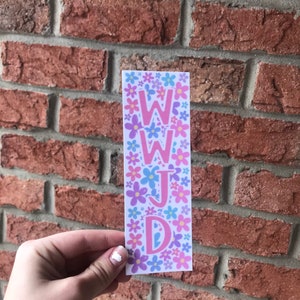 WWJD Bookmark, Christian Bookmark, Religious Bookmark, Bible Bookmark ...