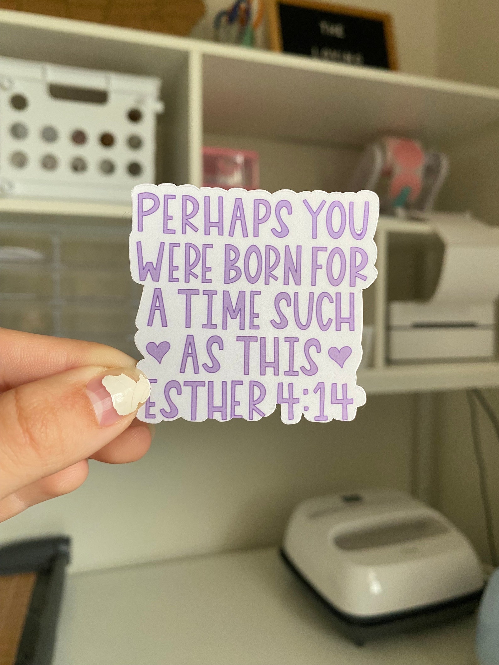 Esther 4:14 Sticker, Christian Sticker, Faith Sticker, Bible Sticker ...