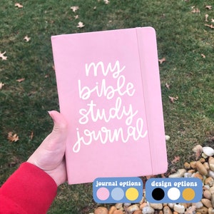 My Bible Study Journal (script Design), Christian Notebook, Gift for ...