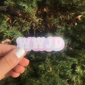 WWJD Sticker, What Would Jesus Do Sticker, Christian Sticker, Faith ...