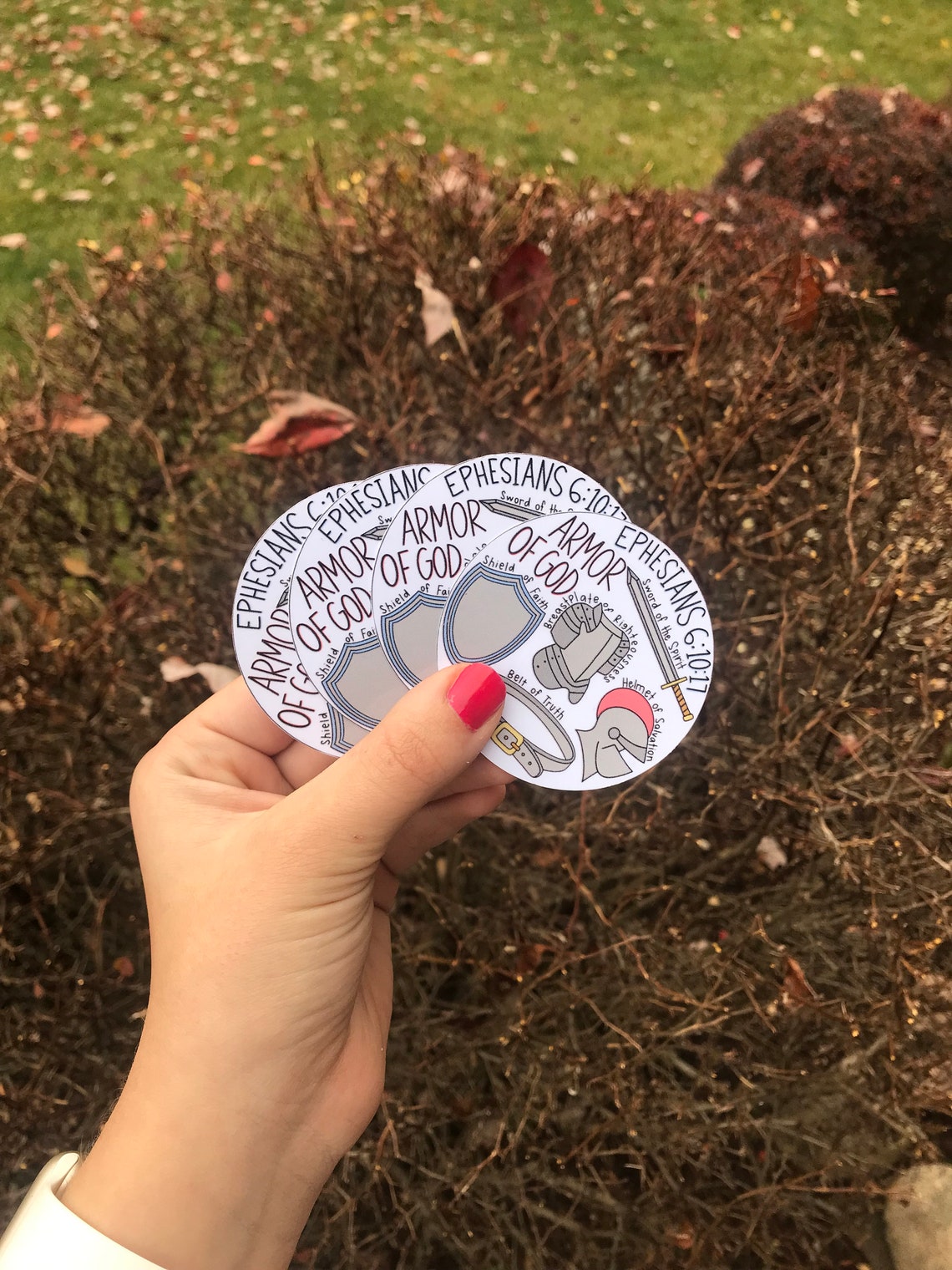 Armor of God Sticker Christian Sticker Faith Sticker - Etsy