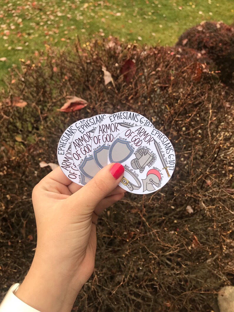 Armor of God Sticker Christian Sticker Faith Sticker - Etsy