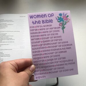 Women of the Bible Print, 4x6 Print, Laminated, Christian Print, Faith ...