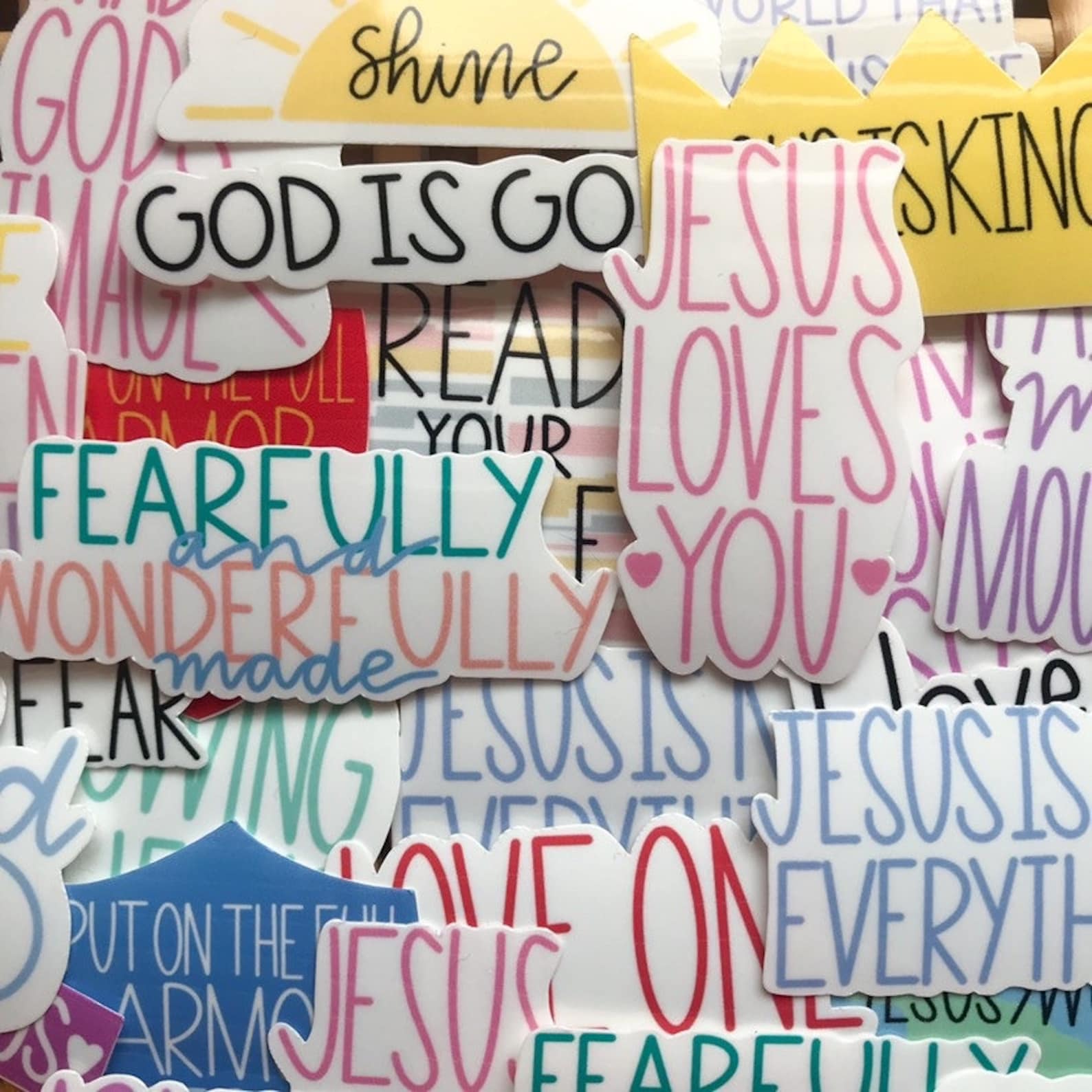 Mystery Christian Sticker Pack Suprise Christian Sticker - Etsy