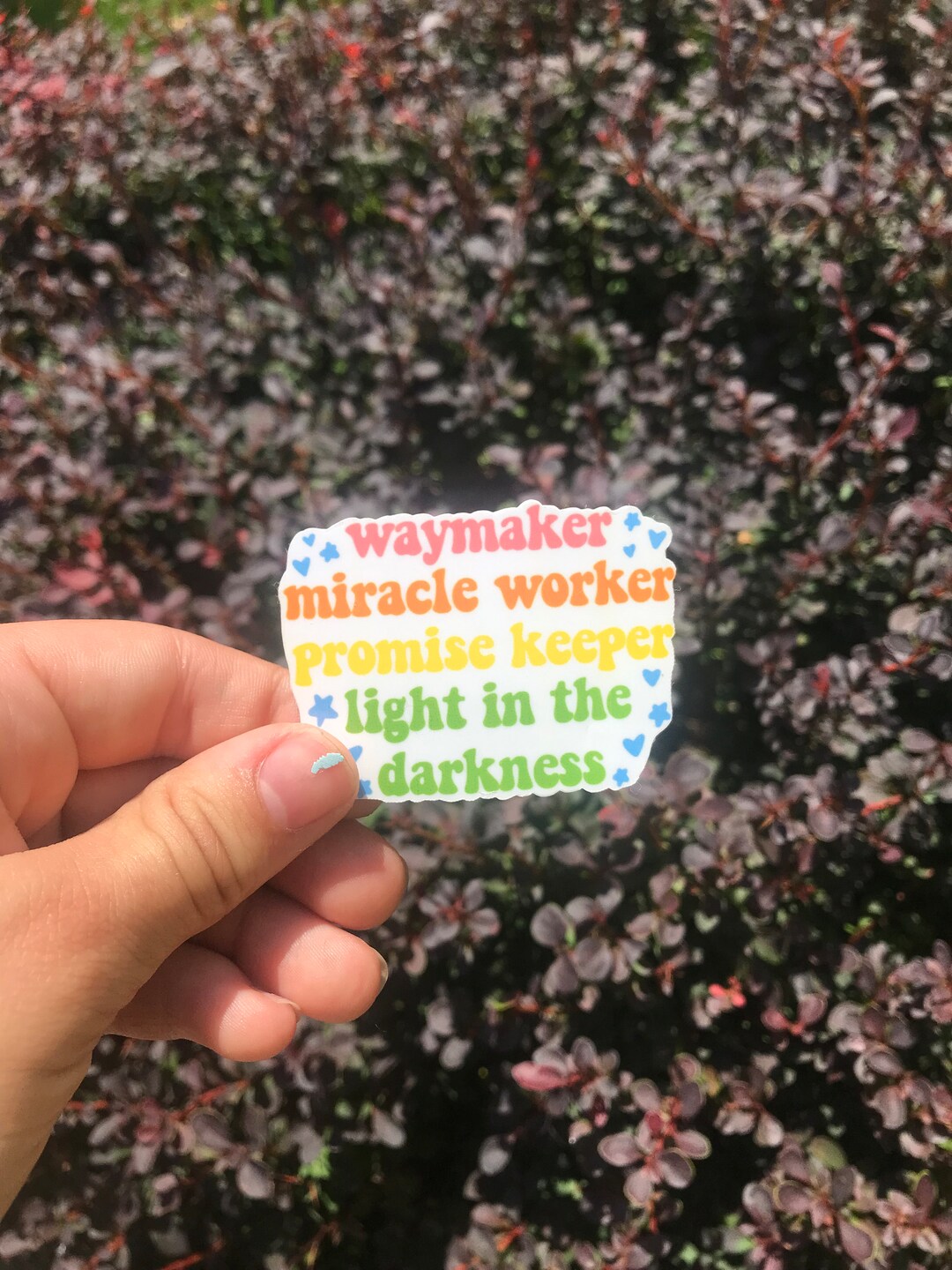Waymaker Song Lyrics Sticker, Christian Sticker, Faith Sticker ...