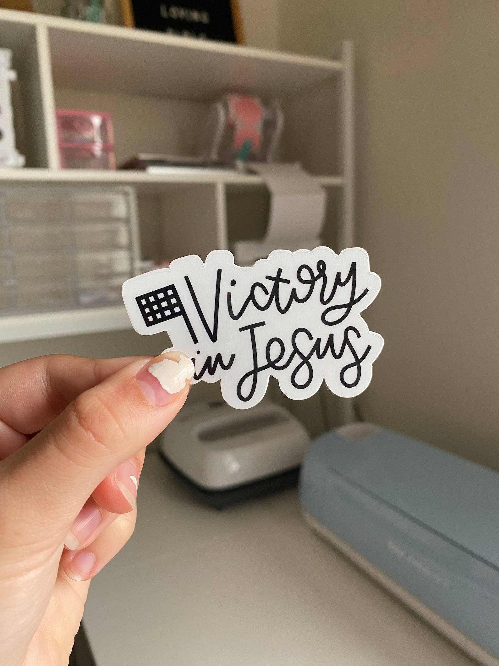 Victory in Jesus Sticker, Christian Sticker, Faith Sticker, Bible ...