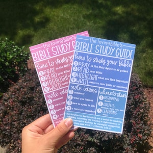 Laminated Bible Study Guide Print: Christian Gift (4x6) - Etsy