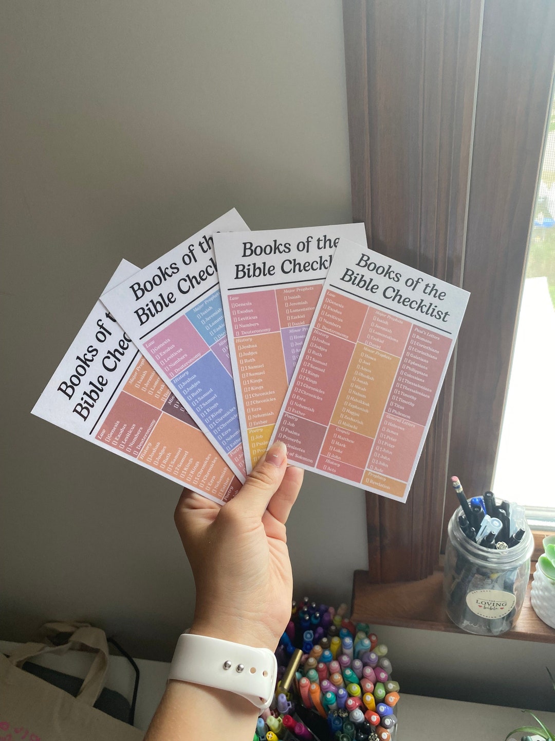 Books of the Bible Checklist (renewed), Bible Study Supplies, Christian ...