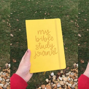 My Bible Study Journal (script Design), Christian Notebook, Gift for ...