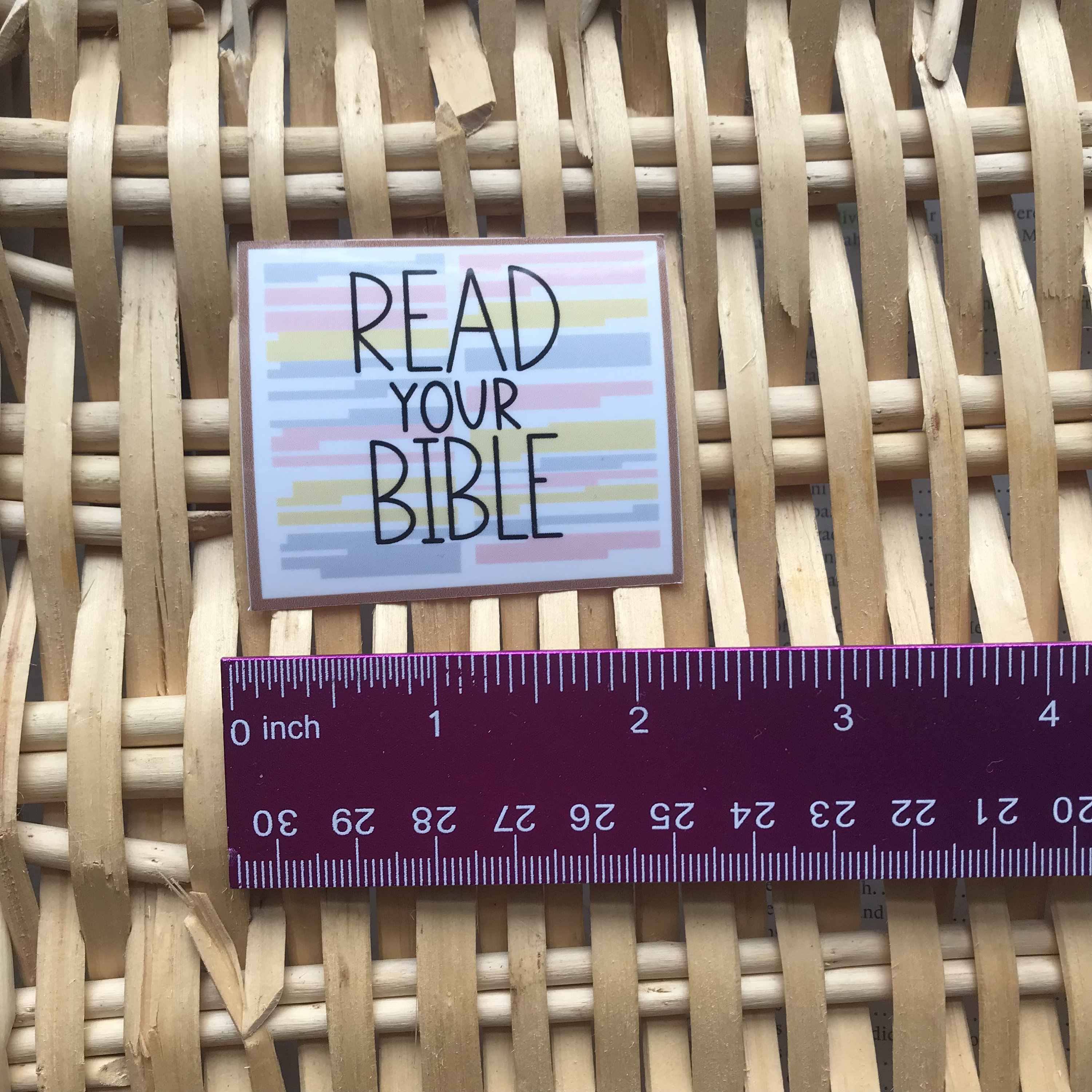 Read Your Bible Sticker Christian Sticker Faith Sticker - Etsy