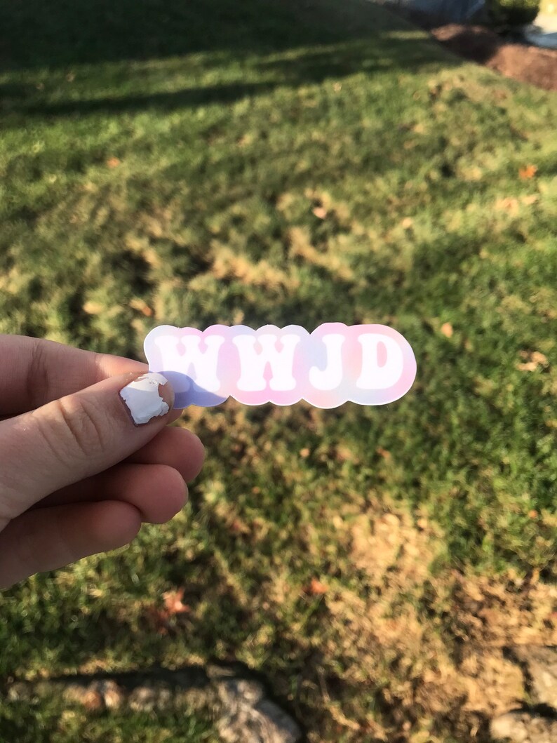 WWJD Sticker What Would Jesus Do Sticker Christian Sticker - Etsy