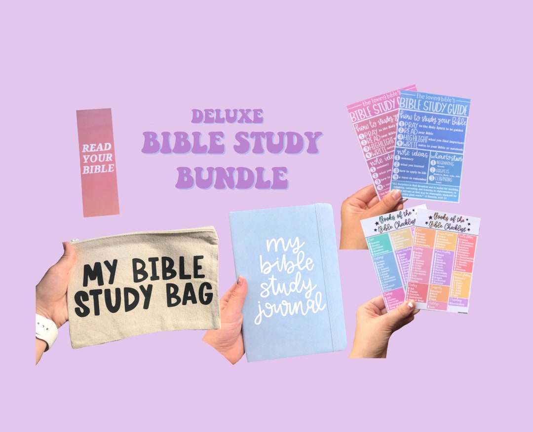 Deluxe Bible Study Bundle, Christian Gifts, Gifts for Her, Bible ...