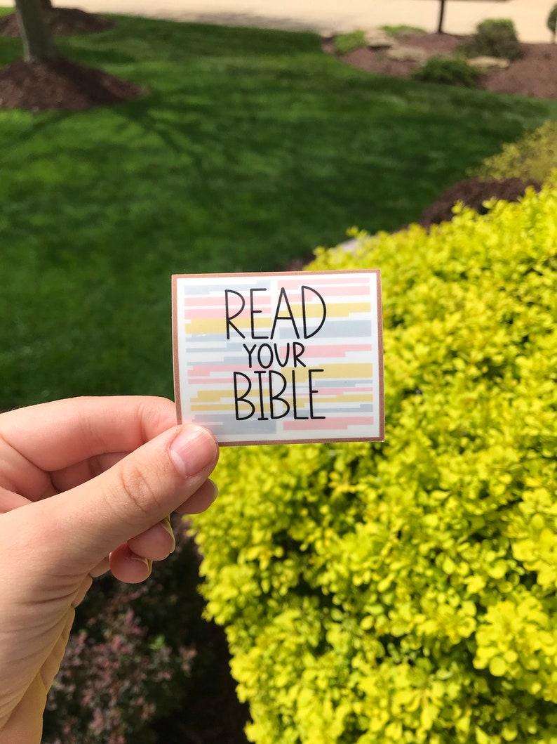 Read Your Bible Sticker Christian Sticker Faith Sticker - Etsy