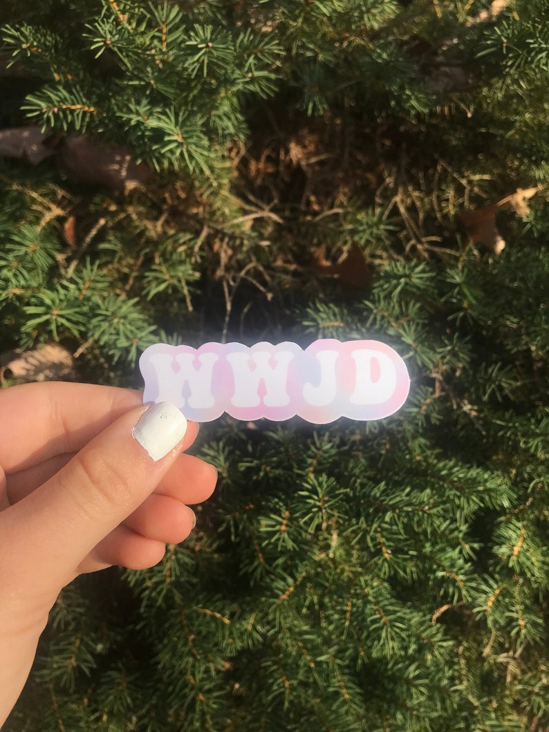 WWJD Sticker What Would Jesus Do Sticker Christian Sticker - Etsy