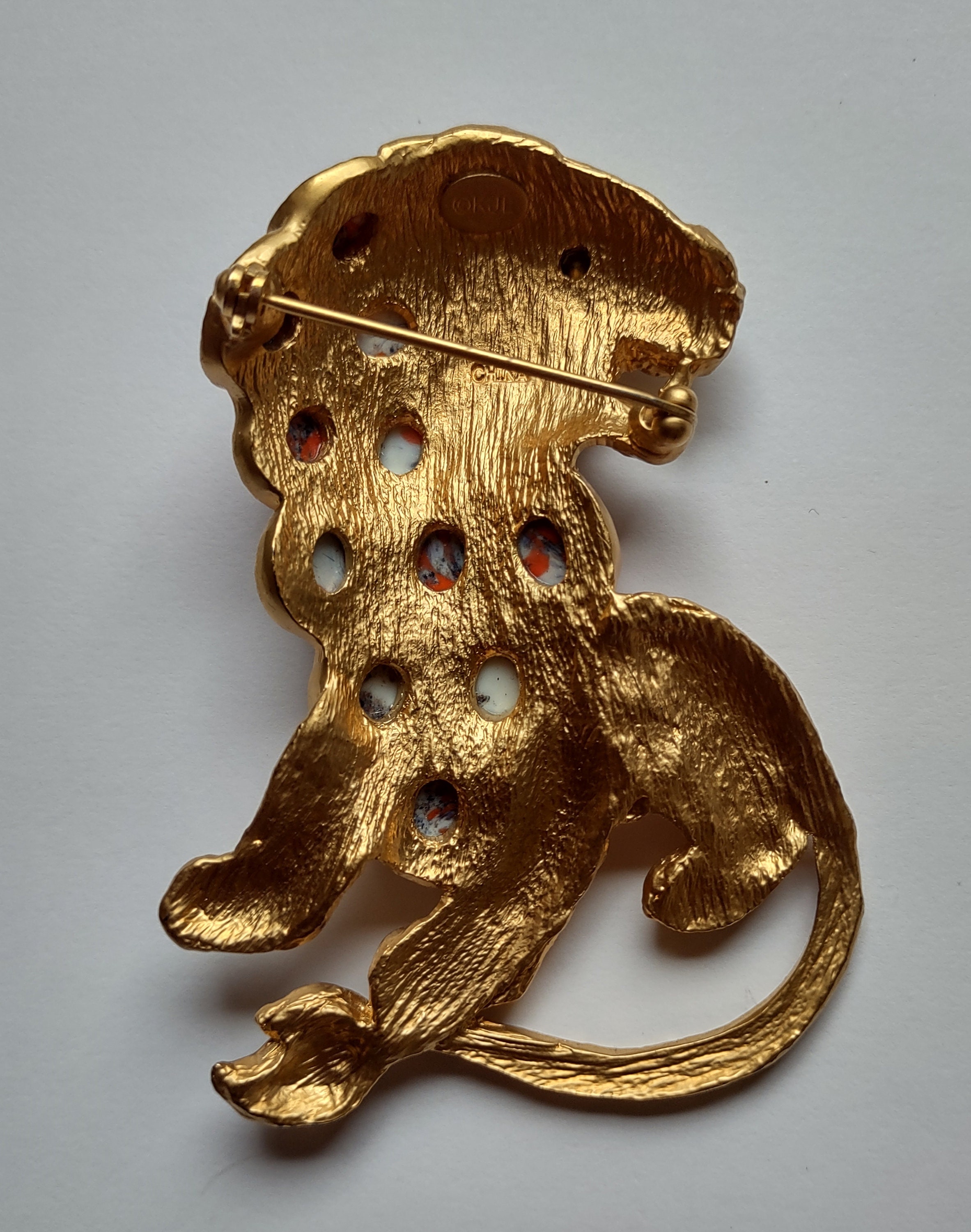 Vintage KJL kenneth Jay Lane Roaring Lion Brooch - Etsy