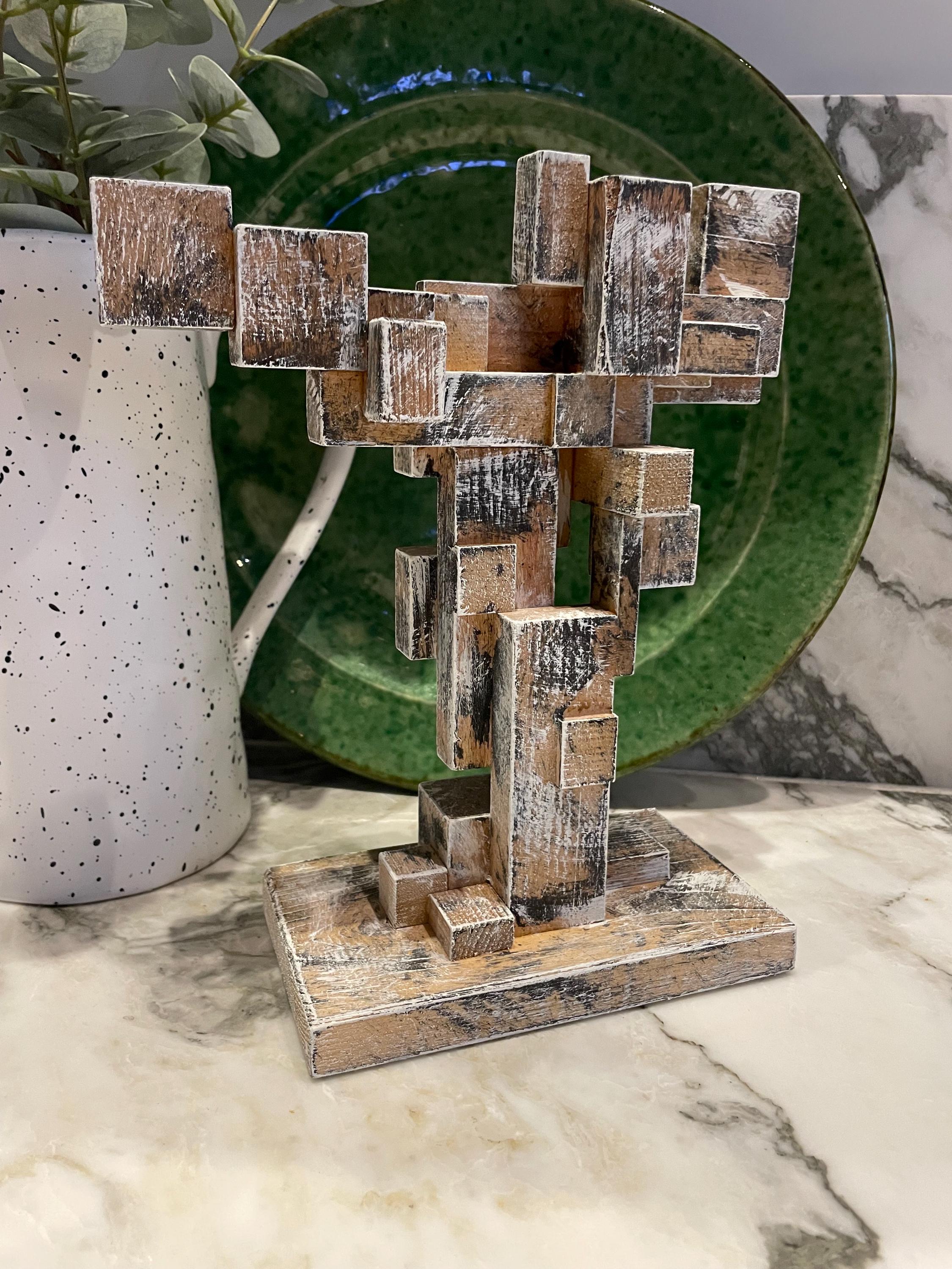 Collage 'architectural Model' Cubism - Modernist - Brutalist, Bookcase ...