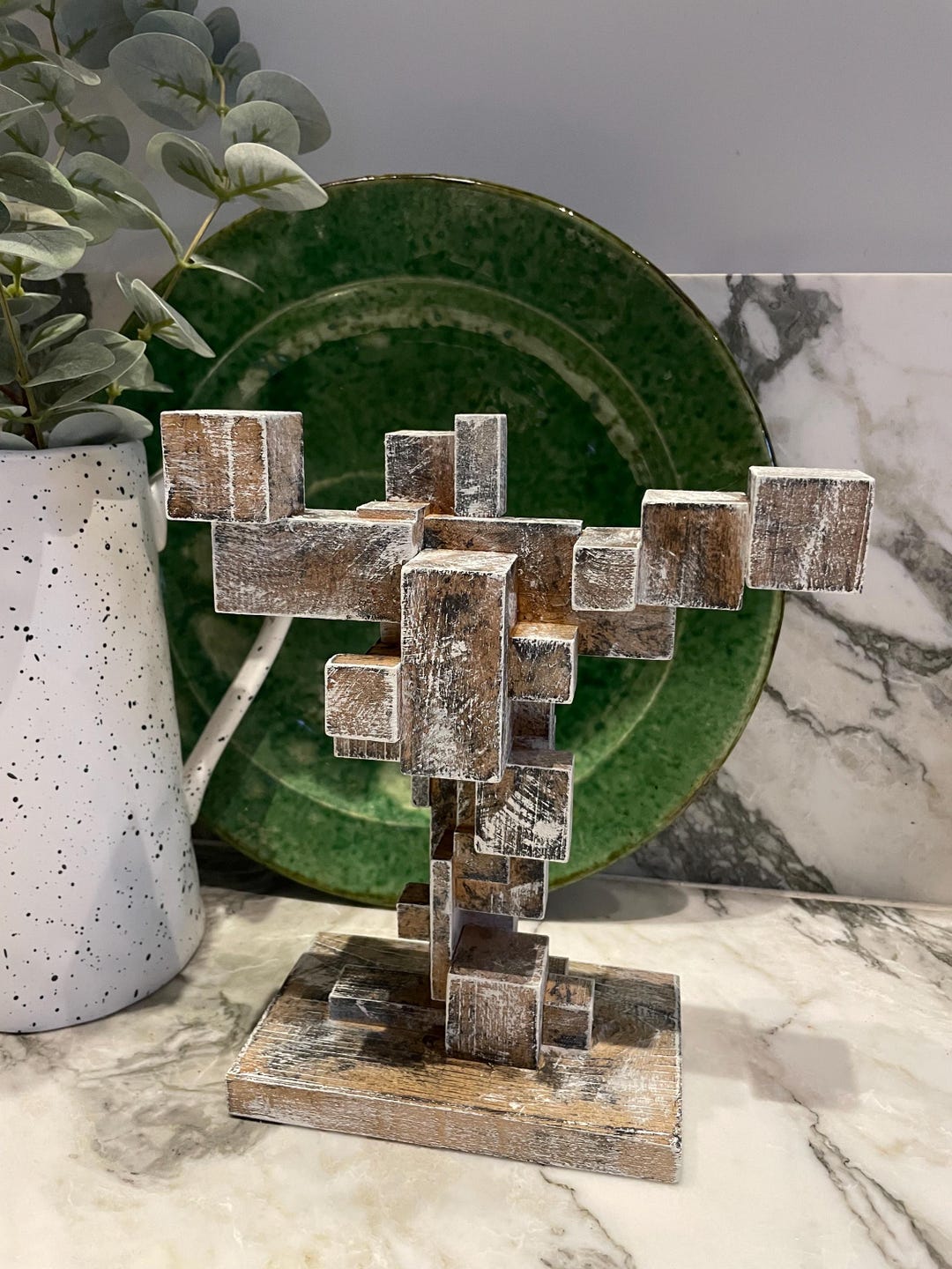 Collage ‘architectural Model’ Cubism - Modernist - Brutalist, Bookcase ...