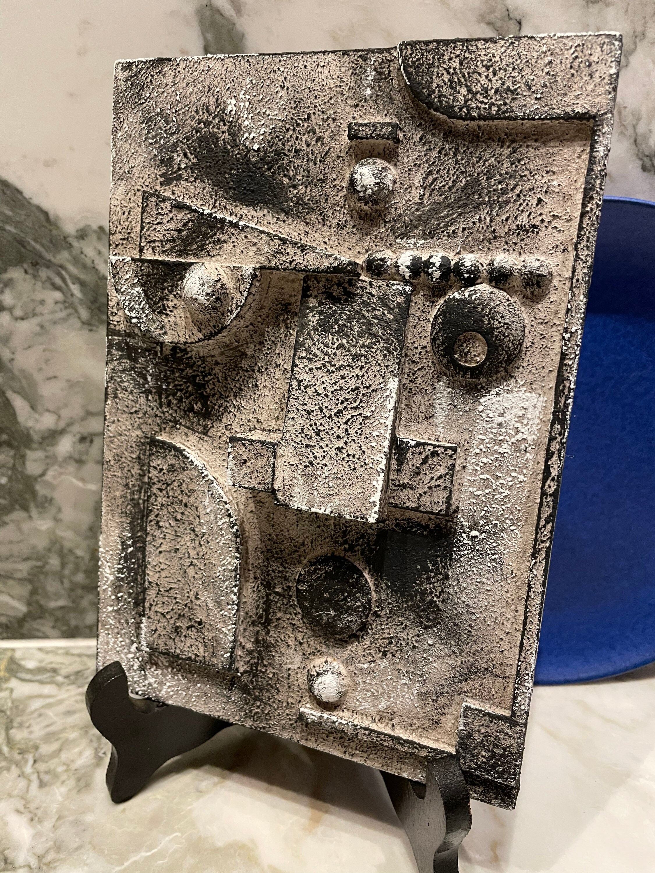 Brutalist Collage 'cubiste Face' Rough Structure Modernist Influence ...