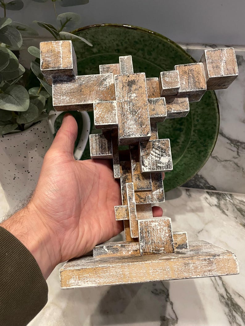 Collage 'architectural Model' Cubism - Modernist - Brutalist, Bookcase ...