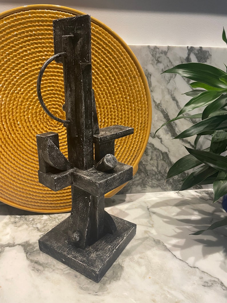 Robotic 32 Cm Brutalist Sculpture Modernist Midcentury and - Etsy